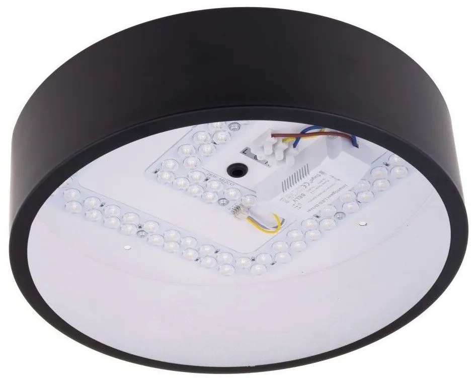 T-LED SMART TUYA Černé LED stropní svítidlo kulaté 400mm 36W CCT s DO