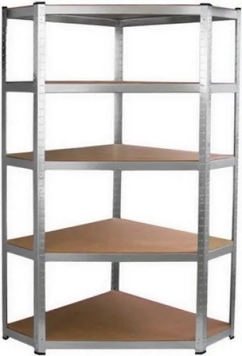 Rohový regál kovový FIELDMANN FDR 1840R 5polic 180x90x40mm 50003816