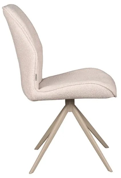 LABEL51 Jídelní židle COMFY bouclé světlá DX-74.001