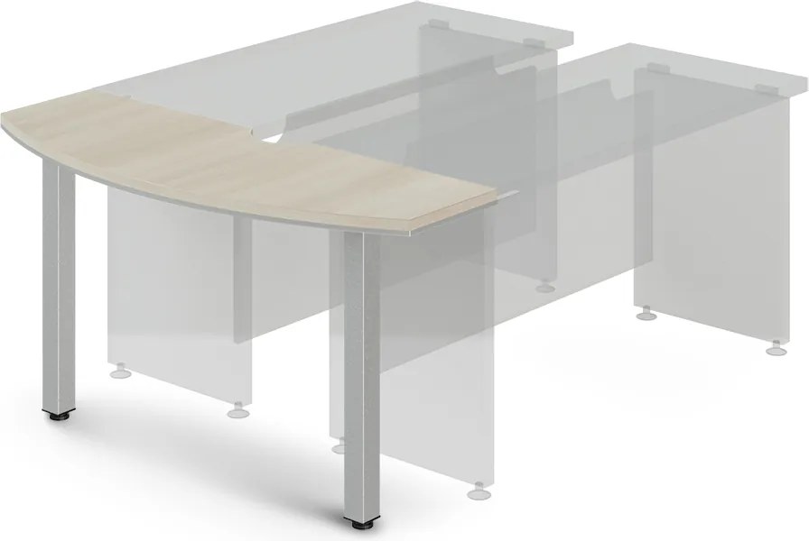 Jednací stůl TopOffice 370 x 140 cm, akát světlý
