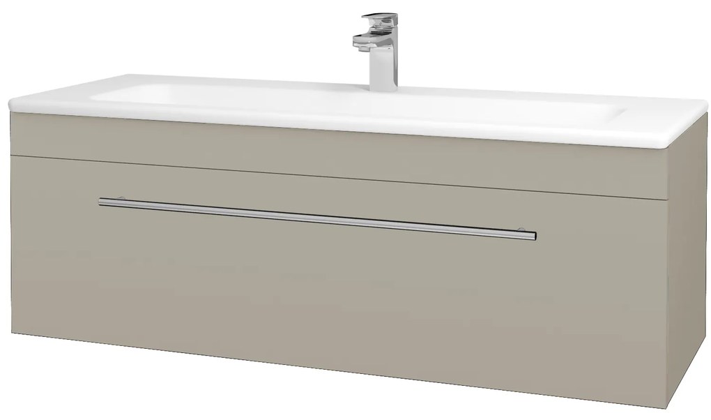 Dřevojas Koupelnová skříň ASTON SZZ 120 Varianta: N01 Bílá lesk / Úchytka T05 / D05 Oregon