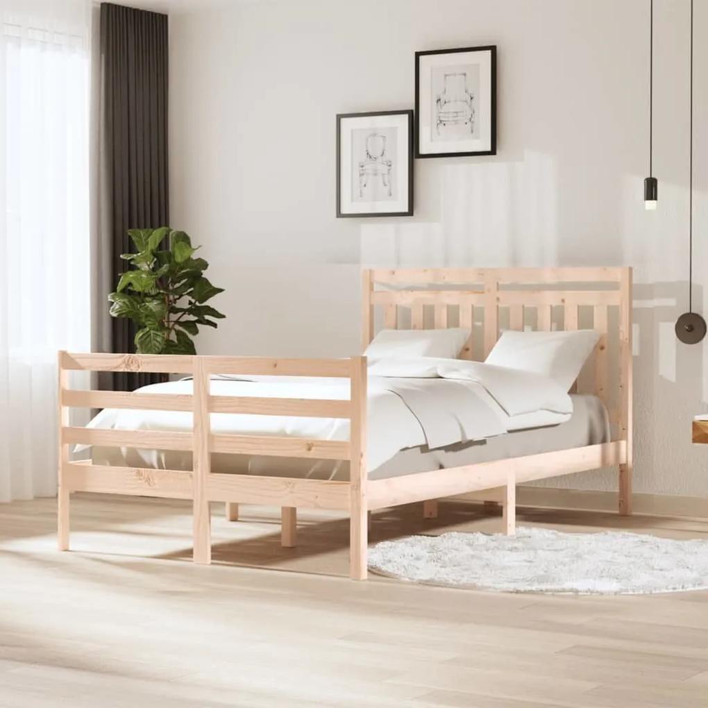 vidaXL Rám postele masivní dřevo 120 x 200 cm [3100649] Barva: Černá