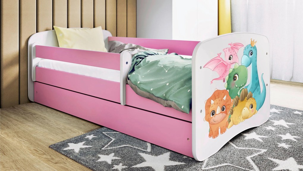 XXXLutz POSTEL PRO DĚTI A MLÁDEŽ 80/160 cm, bílá, pink MID.YOU - Dětské pokoje sestavy - 00214200022L