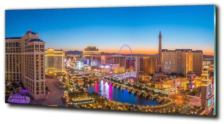 Wallmuralia Foto obraz sklo tvrzené Las Vegas USA 125x50 cm