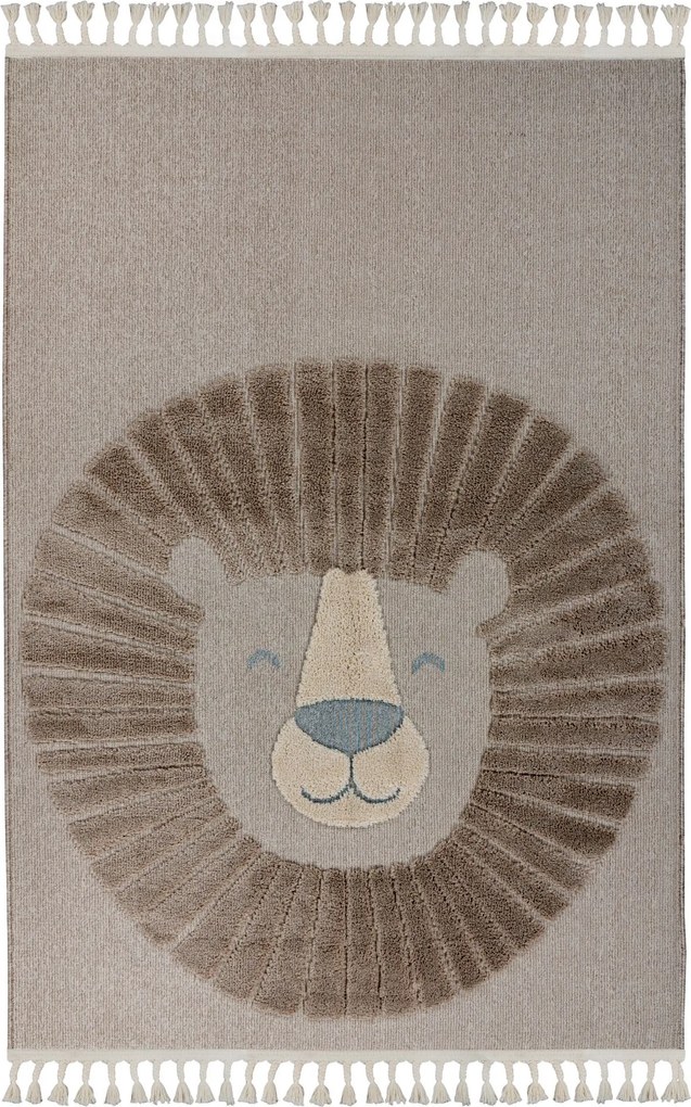 Obsession, Dětský kusový koberec My Fano 399 Lion, 160x230, šedá, dětský pokoj