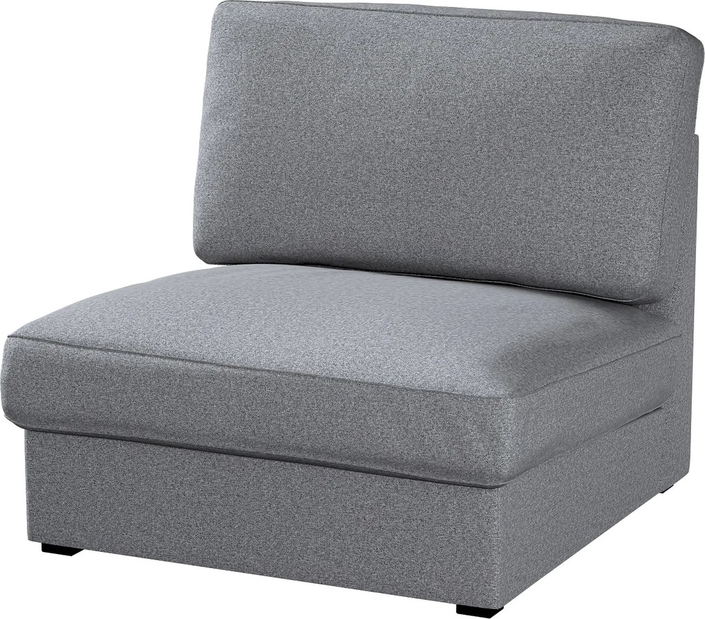 Potah na neskládací křeslo IKEA Kivik barva šedá látka pletený vzor