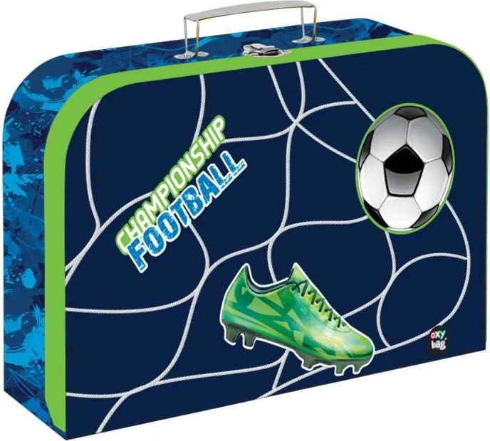Oxybag - kufřík na výtvarku Fotbal, 34 cm, lamino