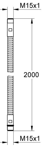GROHE 28146000 - Sprchová hadice 2000 mm M15 × M15 lesklý chrom