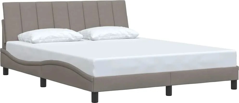 Rám postele bez matrace Hanko taupe 160 x 200 cm textil 3310402
