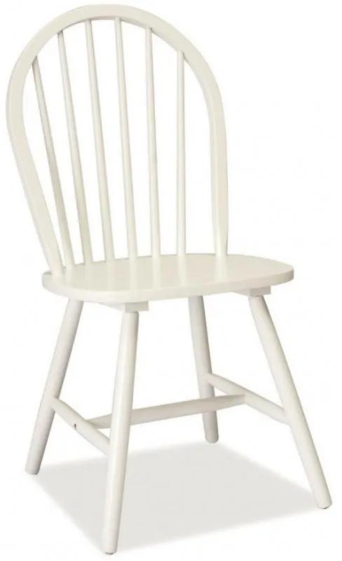 Casarredo Jídelní dřevěná židle FIERO bílá