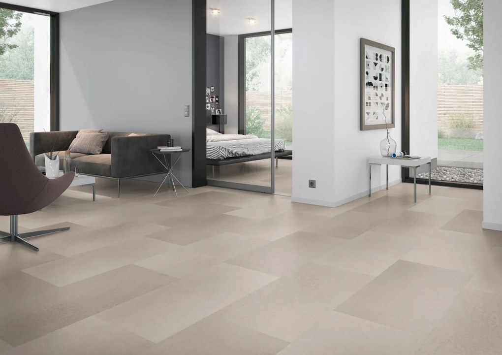 Vinylová podlaha lepená ECO 55 073 Urban Beige, 914,4 x 457,2 mm, Oneflor