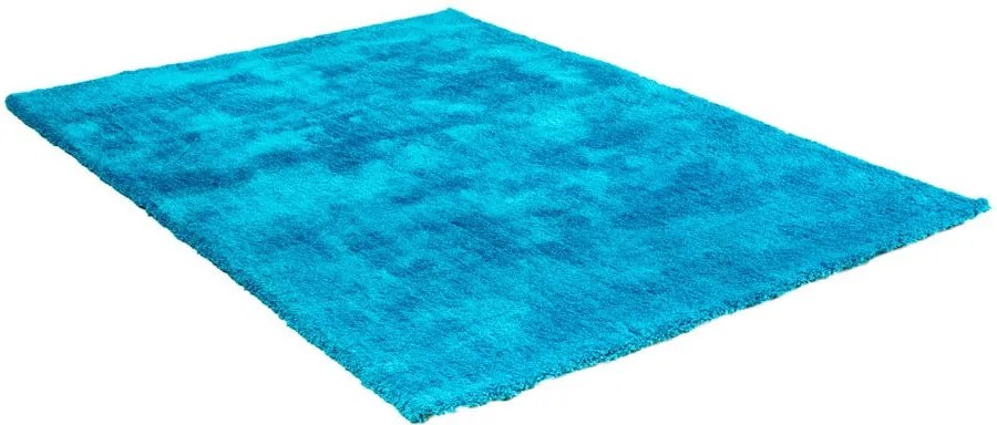 Modrý koberec s příměsí bavlny Cotex Donare, 90 x 160 cm
