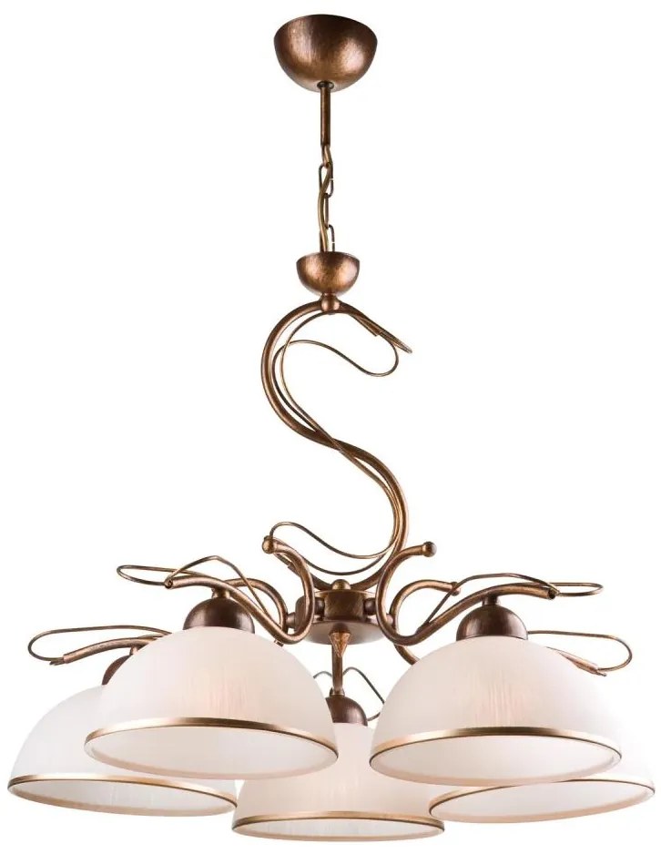 Lamkur Lustr na tyči COBRA 1xE27/60W/230V pr. 30 cm bronz/patina LM-1.52/BRĄZ