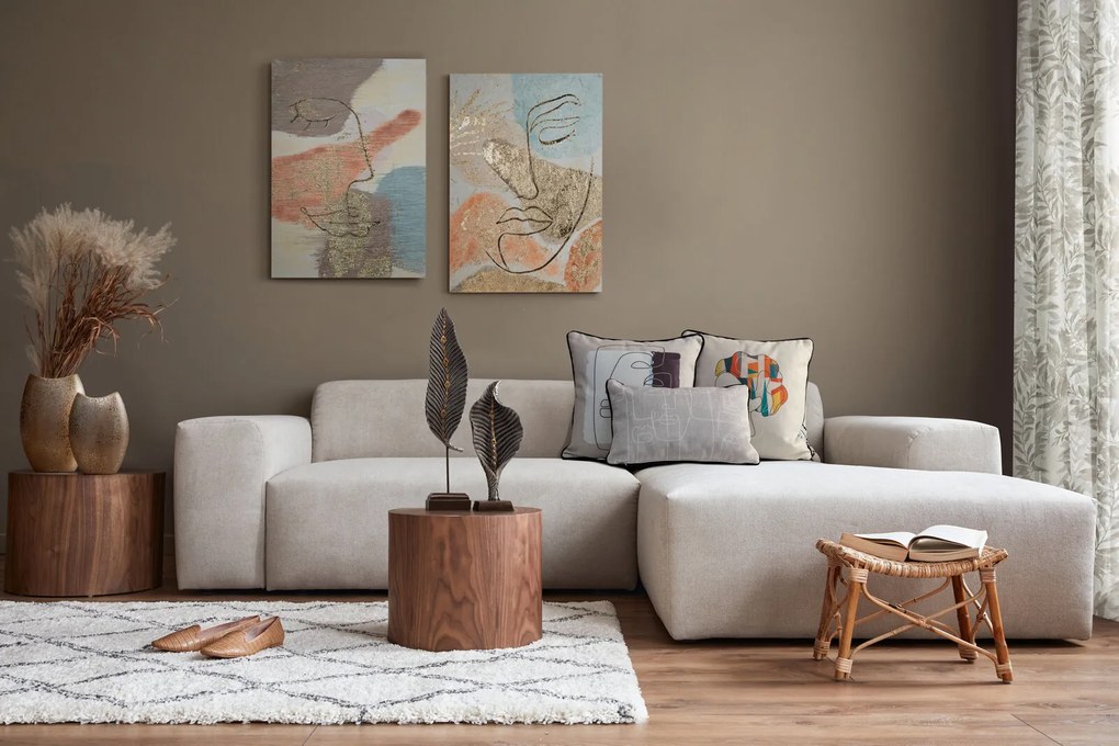 ZÁVĚS NA KROUŽCÍCH HARET 140X250 CM VZOROVANÁ
