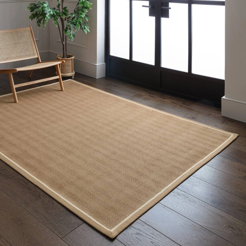 Tribeca Design Kusový koberec Woodkid Herringbone Cream Rozměry: 160x230 cm