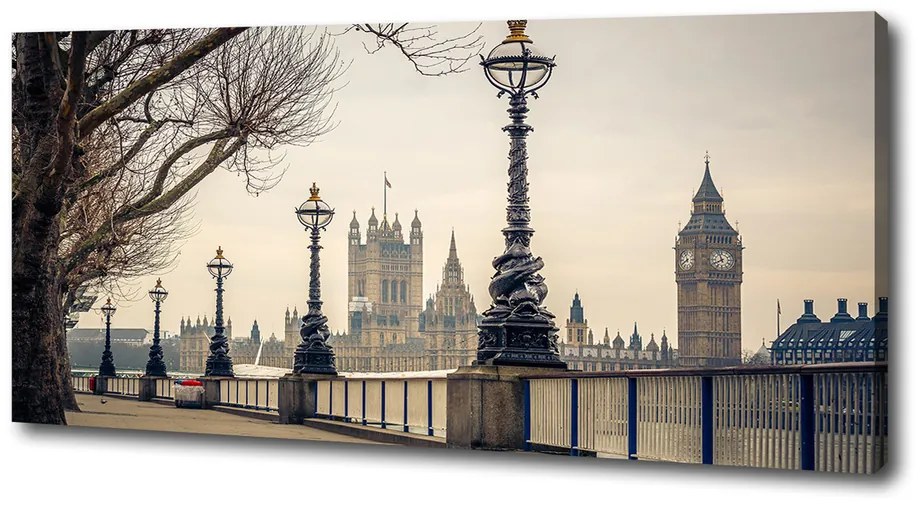 Wallmuralia Foto obraz na plátně Londýn podzim 125x50 cm