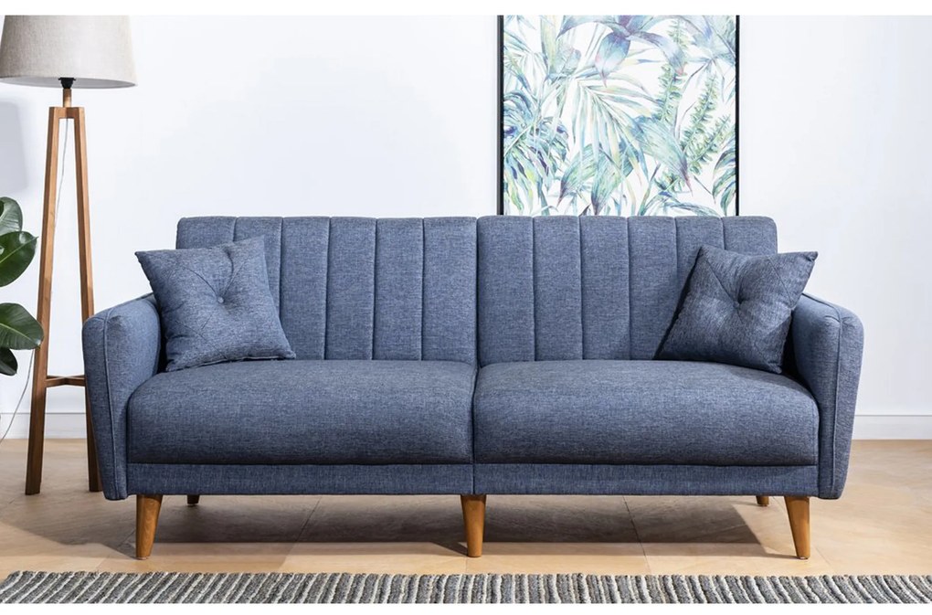 Atelier del Sofa Sedací souprava Aqua-TKM06-1048, Tmavá Modrá