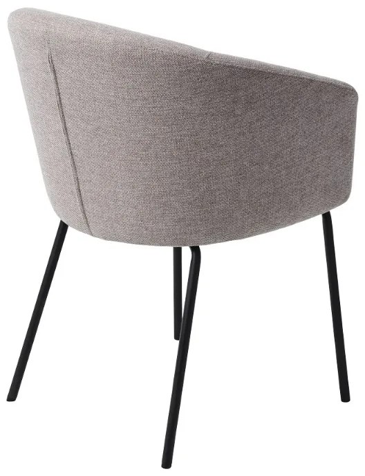 Designová jídelní židle Paulina světle šedá