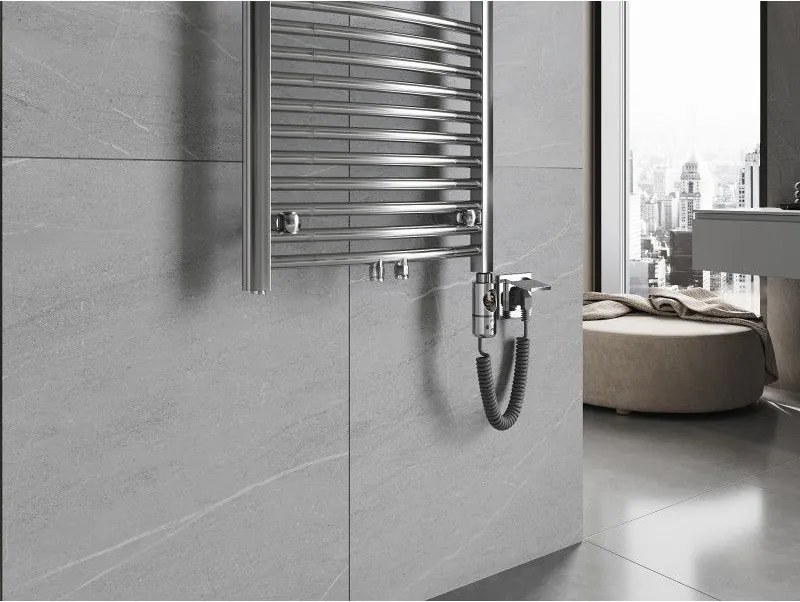 Mexen Ares, elektrické topné těleso 1800x600 mm + topná tyč 900 W, chromová, W102-1800-600-2900-01