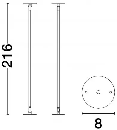 LED černé moderní stropní svítidlo Sima