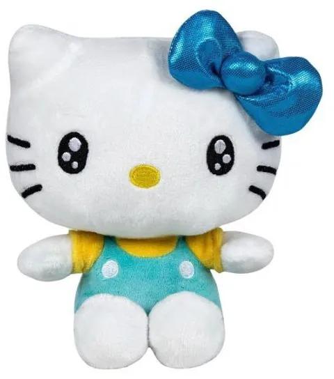Plyšák Hello Kitty 50. výročí 22 cm Tyrkysová