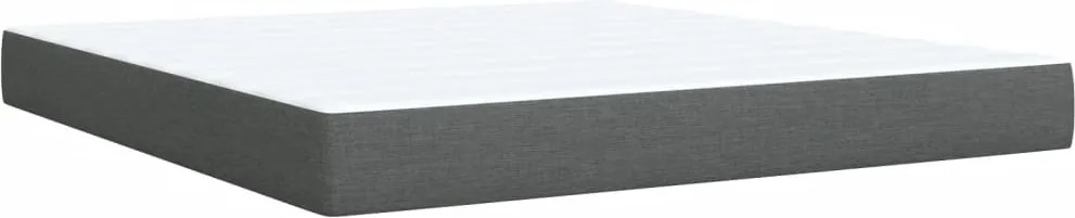Box spring postel s matrací tmavě šedá 180x200 cm textil 3290568