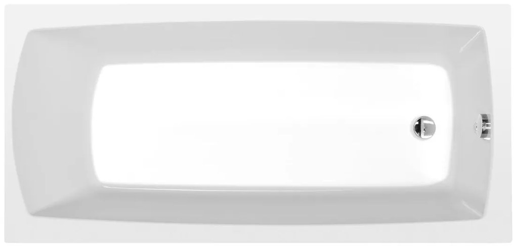 Polysan LILY SLIM obdélníková vana 140 x 70 x 39 cm bílá 72201S