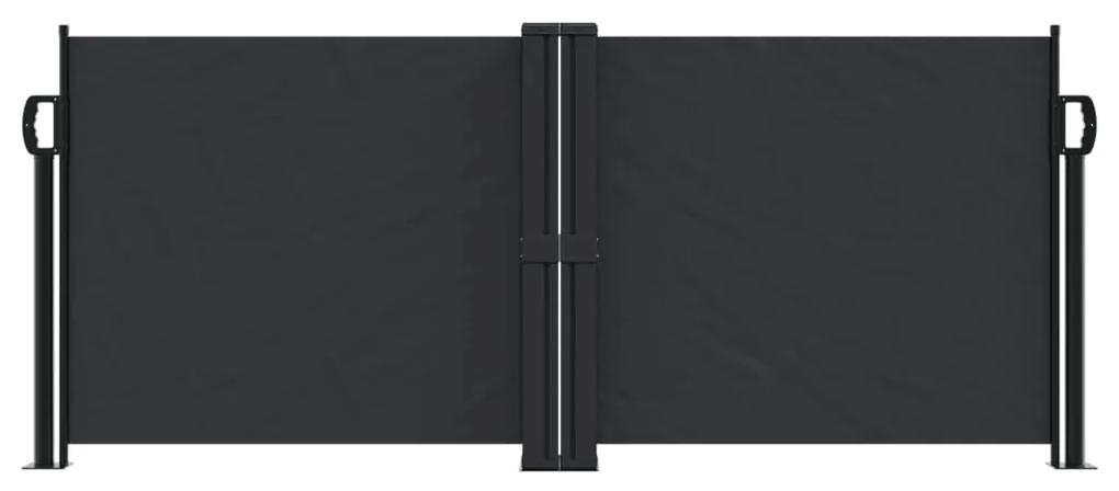 Zatahovací boční markýza černá 100 x 1 000 cm,  4004684