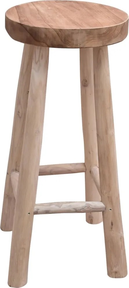 vidaXL Barová stolička masivní teak