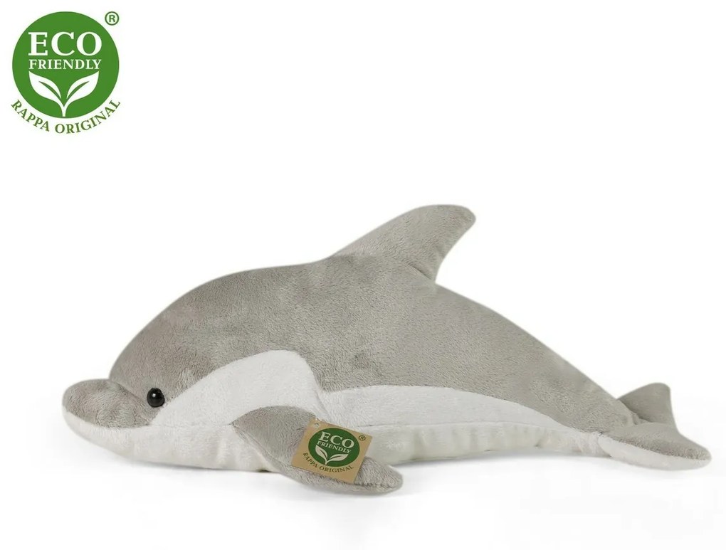Rappa Plyšový delfín, 38 cm ECO-FRIENDLY