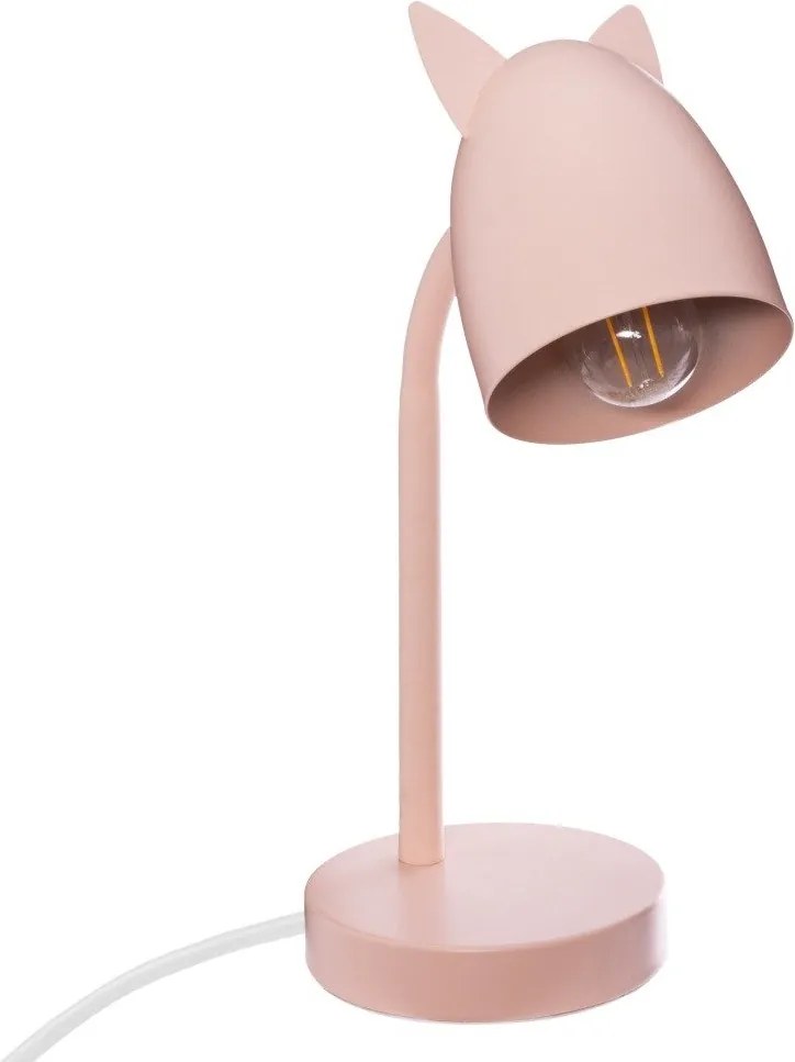 Stolní lampa OREILLLES ROSE, kov, barva růžová