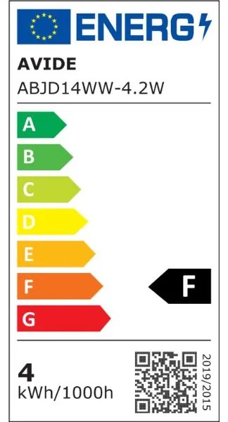 Prémiová LED žárovka E14 4,2W 450lm teplá, ekv. 39W, 3 roky