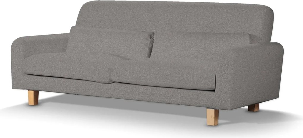 Potah na pohovku IKEA Nikkala krátký barva šedá látka pletený vzor