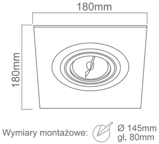 Moderní podhledové svítidlo Faro černá