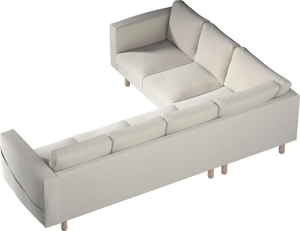 Potah na pohovku IKEA Norsborg rohová 5-místná barva šedá látka sametová