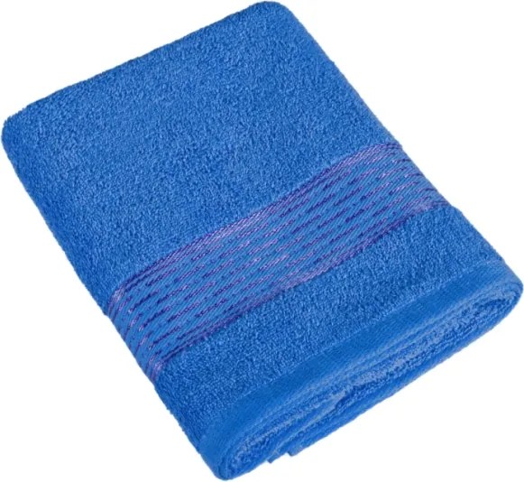 Bellatex Froté ručník a osuška kolekce Proužek tmavá modrá rozměr 50x100 cm