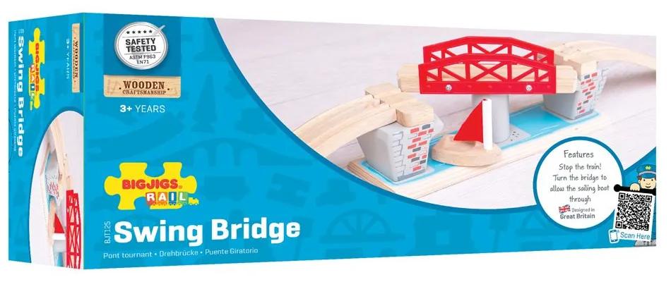 Bigjigs Rail Dřevěný otočný most