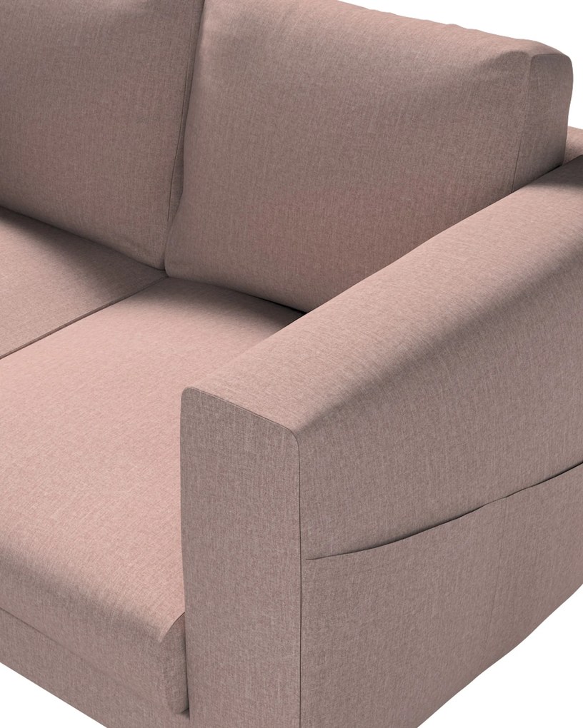 Potah na pohovku IKEA Norsborg 2-místná barva růžová látka pletený vzor