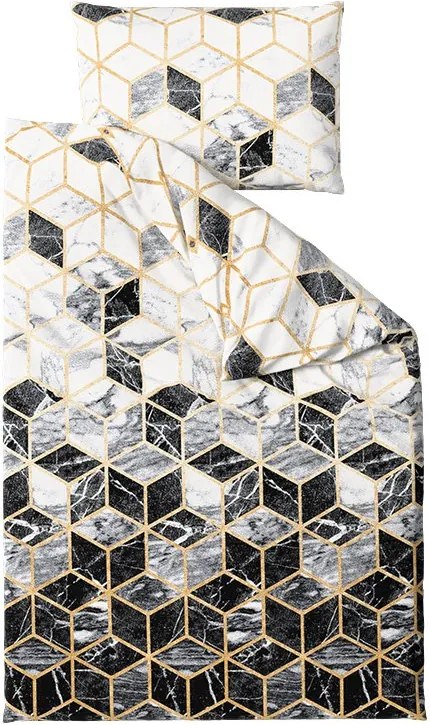 Polybavlněné povlečení ATHENA POLY černé Rozměr povlečení: 70 x 90 cm | 140 x 200 cm