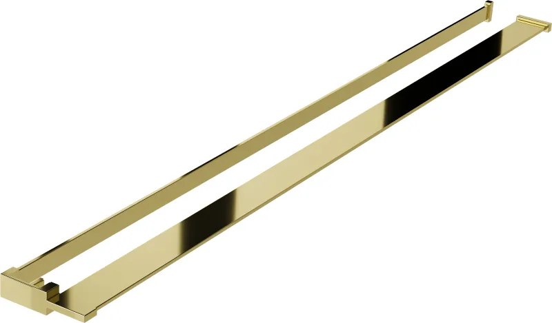 Mexen příslušenství, polička/držák na ručníky pro sprchovou zástěnu (max 140cm), zlatá, 800-02-50