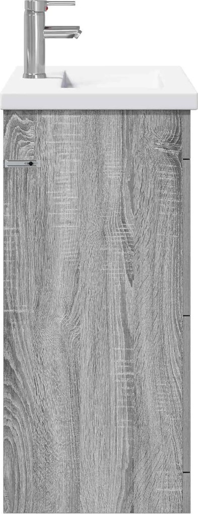 Sada koupelnového nábytku Šedý Sonoma 81 x 40 x 84,5 cm 3404379