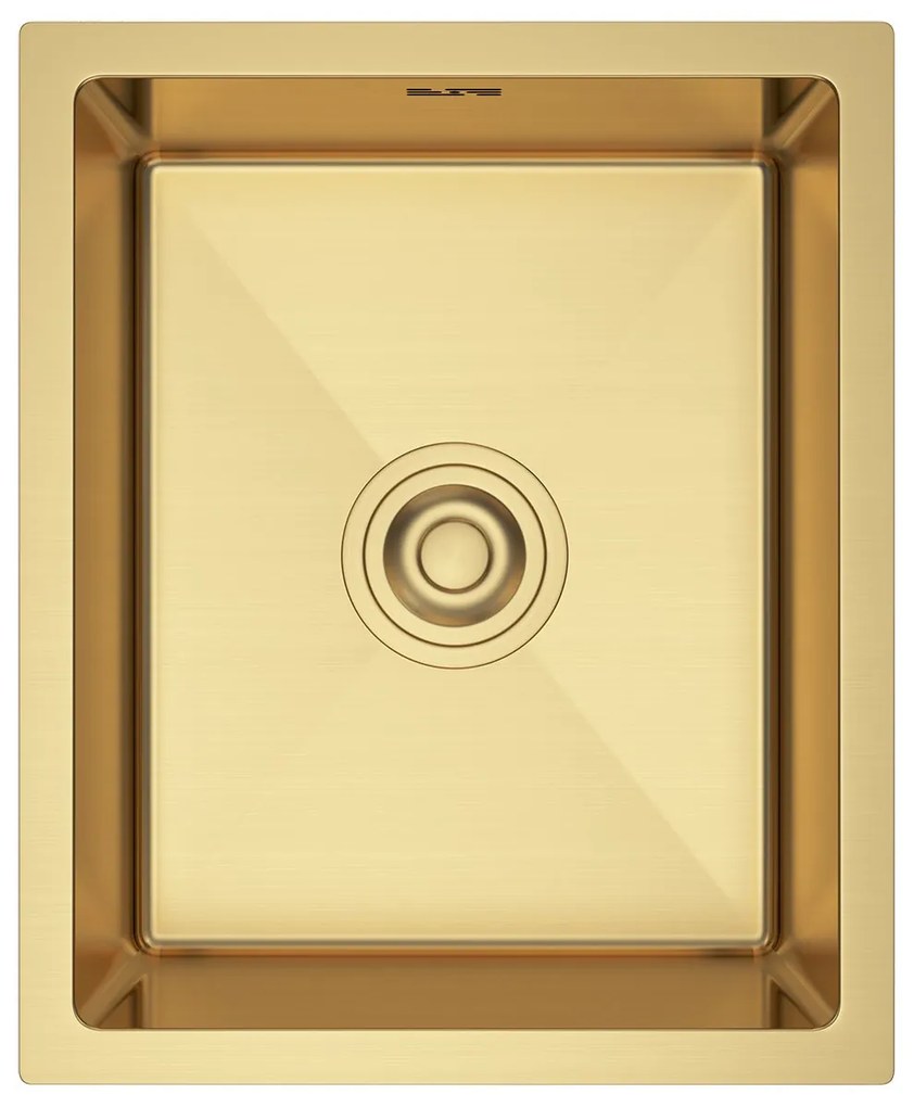 Velazo Dřez 1 komorový, nerez - VE-3745G, 37x45 cm, zlatý
