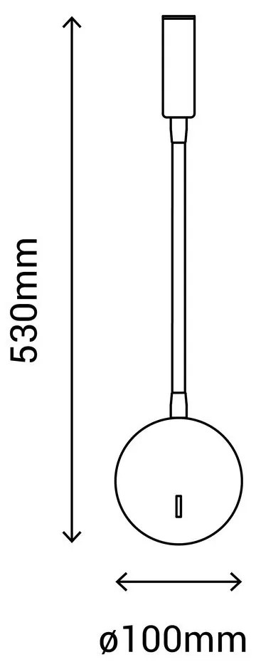 Bílé nástěnné svítidlo SULION Leo, výška 53 cm