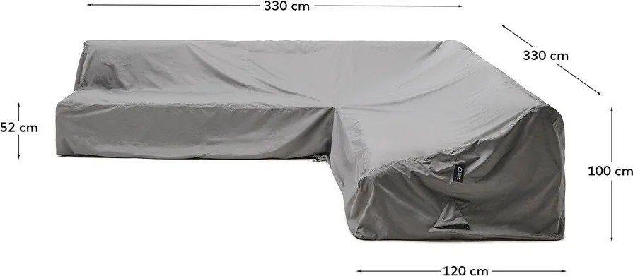 Ochranný obal na zahradní nábytek 330x330x100 cm Iria – Kave Home
