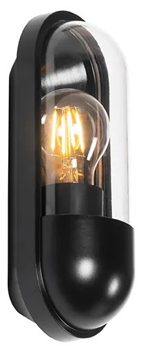 Moderní venkovní nástěnná lampa černá IP54 - Stockholm