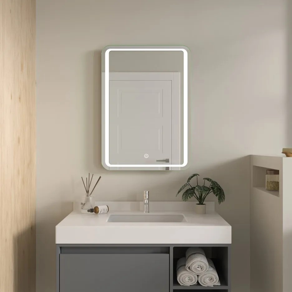 Erga Mia, LED zrcadlo 50x70cm, 1840 lm, 6500K, přední/zadní osvětlení, ERG-V01-117-5070-00