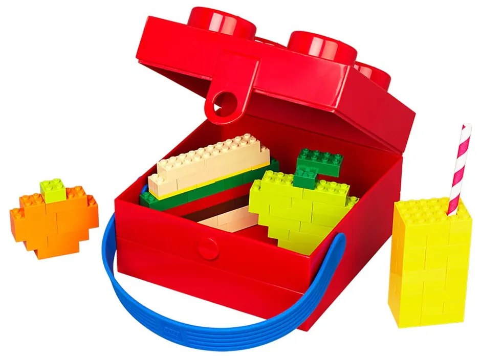 Červený úložný box s rukojetí LEGO®