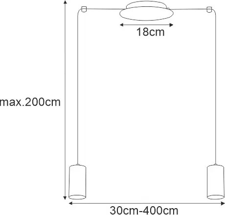 Černé světlo pavouk Kaja PUERTO 4896/2×bodovka GU10