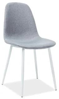 Židle FOX - bílá/šedá