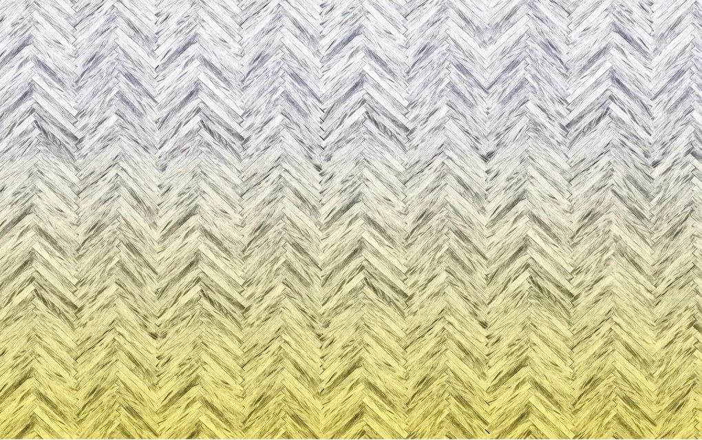 Komar Vliesová fototapeta Herringbone Yellow 400 x 250 cm